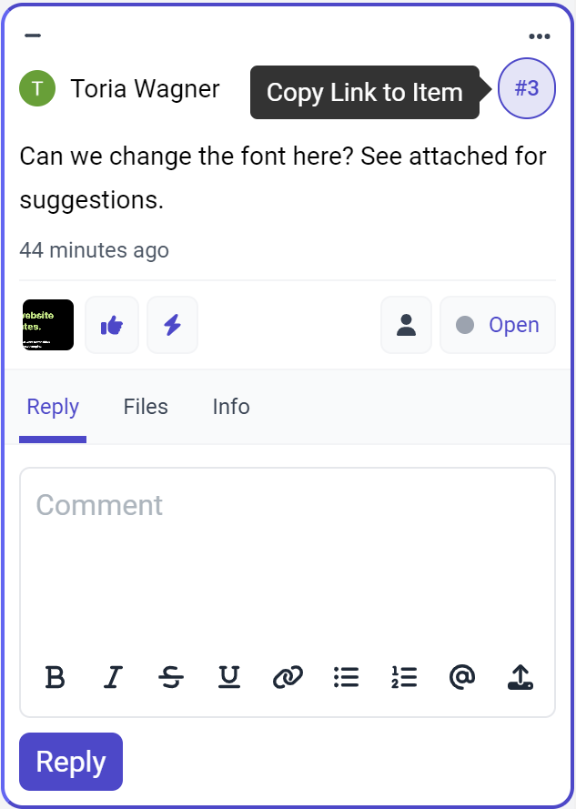 Link Directly To An Item In Punchlist | Punchlist